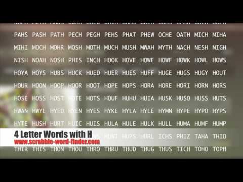 4 letter words with H