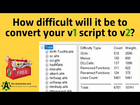 Decide if you should convert your AutoHotkey script from V1 to v2 with our | the-Automator