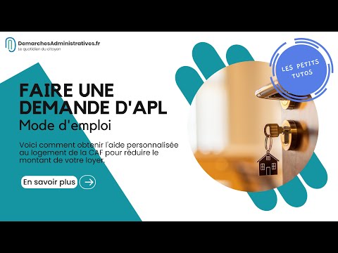 TUTO - Faire une demande d'APL