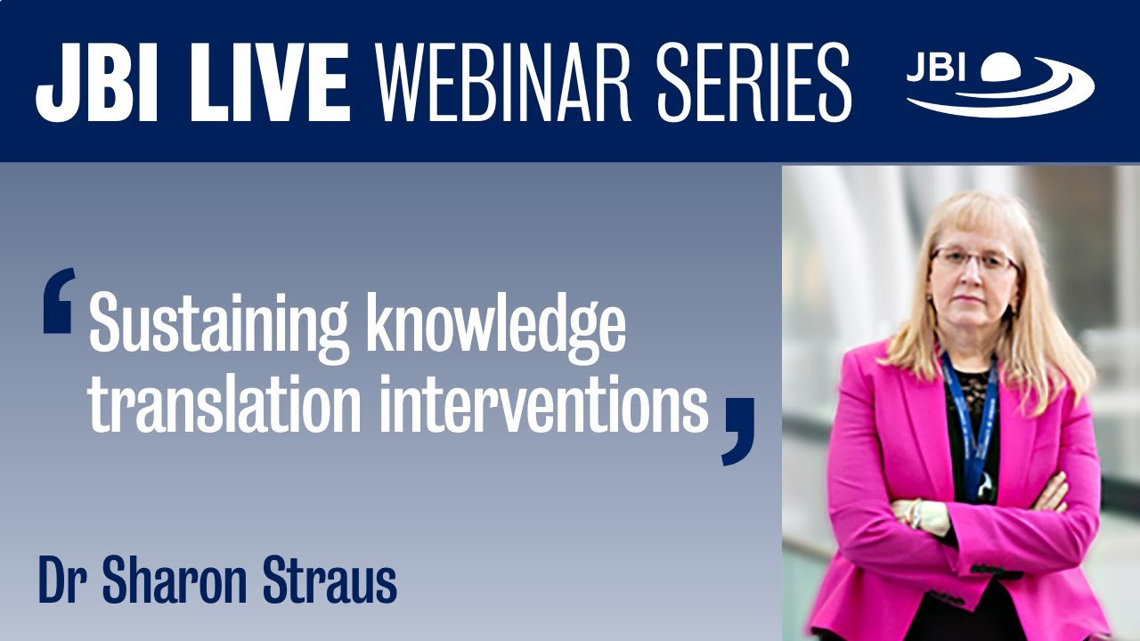 Sustaining knowledge translation interventions