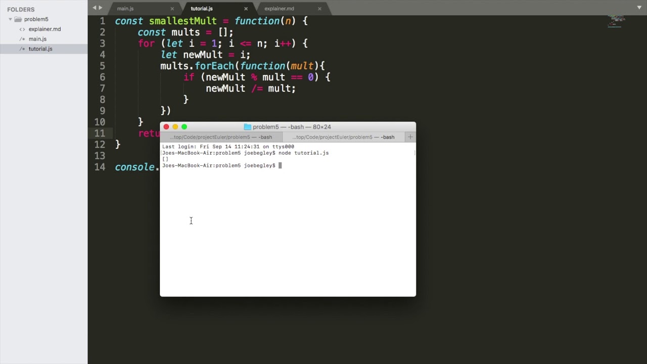 Project Euler #5 with JavaScript