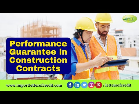 Performance Guarantee in Construction Contracts | Surety Bonds | Construction Bond