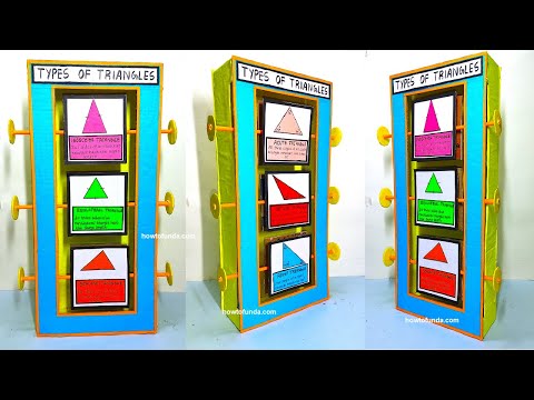 Learn types of triangle math s working model for class 9 diy maths tlm ...