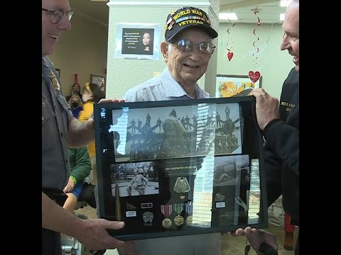 Oklahoma City Police Department honors 101-year-old WWII veteran