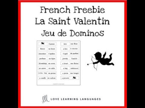 Jeu de Dominos - French Valentine's Day - La Saint Valentin