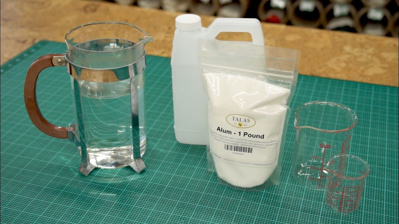How to Alum Paper for Marbling
