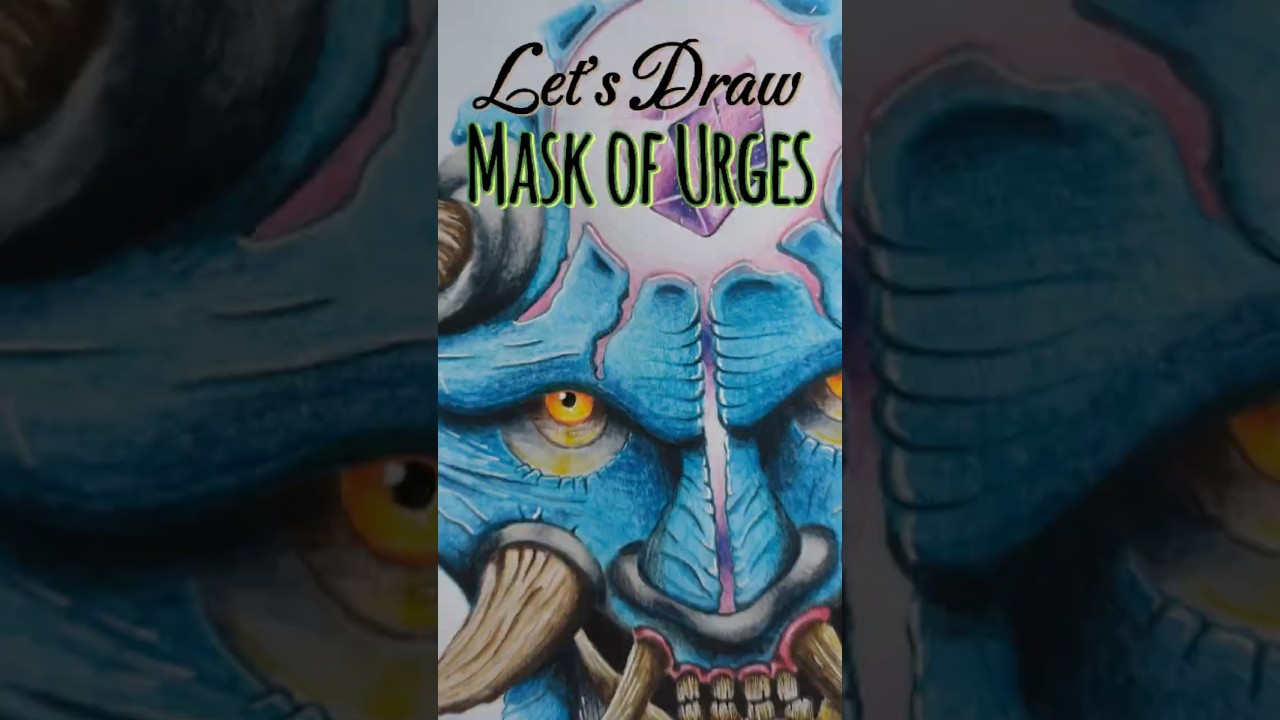 Let's Draw the Mask of Urges for my upcoming game - #art #gamedevelopment #drawing #godot