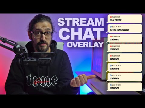 How to add LIVE CHAT overlays to your ATEM MINI and OBS streams!
