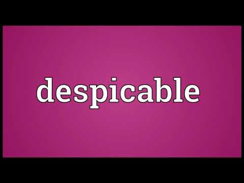 Despicable Meaning