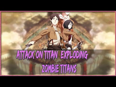 Forest Curse ! | Attack On Titan Exploding Zombie Titans | RC Mod Skins