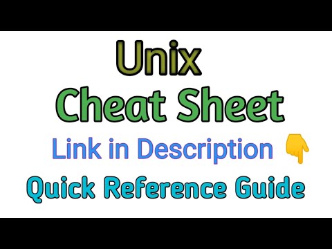 Linux Commnad Cheat sheet | Unix interview questions | Cheat sheet PDF | Learning Phase | 2020