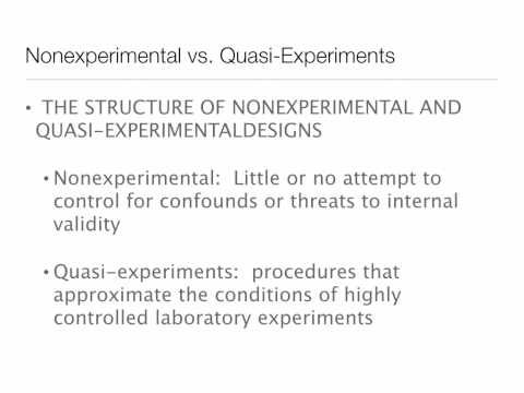 Quasi-experimental Designs