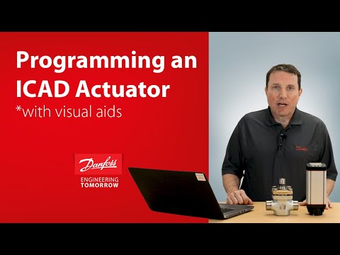 Danfoss ICAD actuator programming walkthrough with visual aids