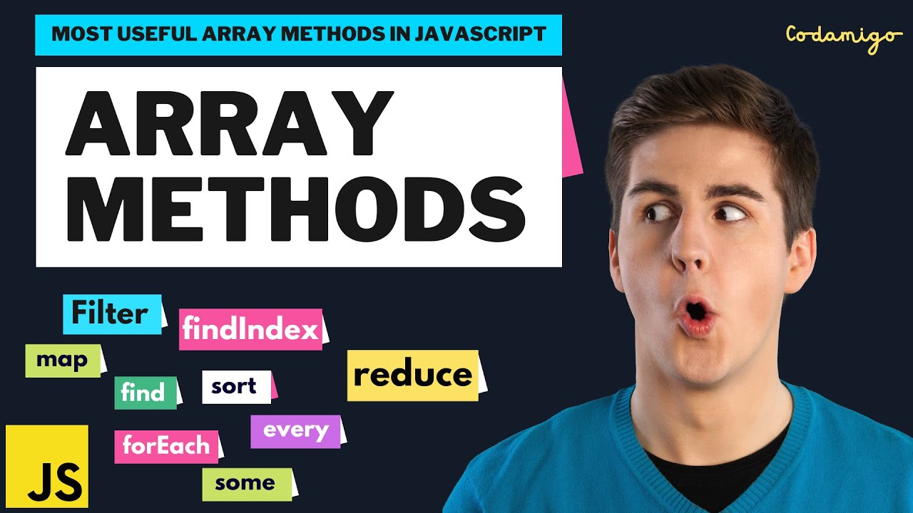Most Useful Array Methods:  Reduce, Find Index, Find, Every, Some, Sort, Map and Filter