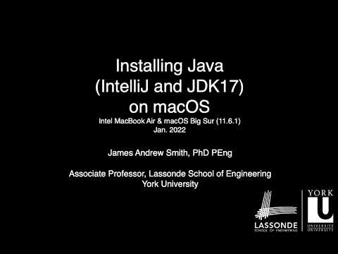 Installing Java (IntelliJ and JDK17) on macOS