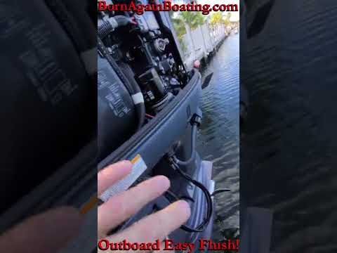 Outboard Quick Easy Flush System! #shorts