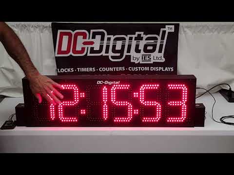 DC 806 GPS Atomic Outdoor Digital Time of Day Clock Hours, Minutes and Seconds