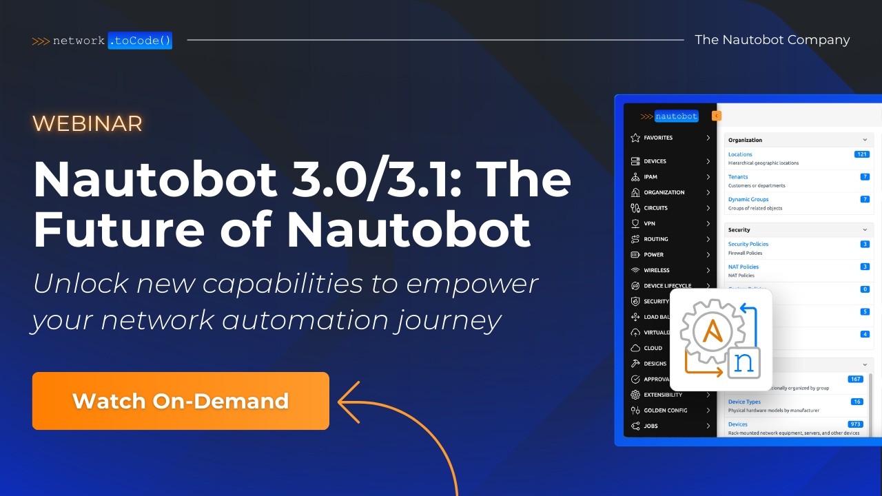 Nautobot 3.0 & 3.1: Next-Level Network Automation