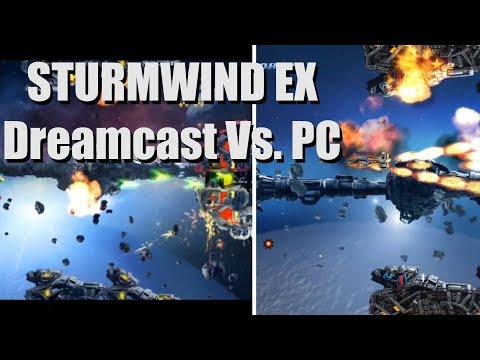 STURMWIND EX - Dreamcast Vs. PC (side by side)