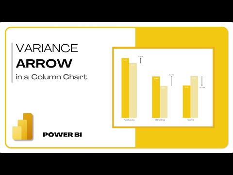 Variance Arrow in a Column/Bar Chart | Power BI… - Partner