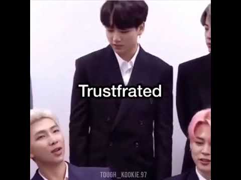 What's an English word that you find impossible to pronounce🤭jungkook created new word *trustfrated*