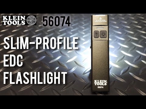 Klein Tools 56074 Rechargeable EDC Pocket Flashlight Review! (Slim Profile)