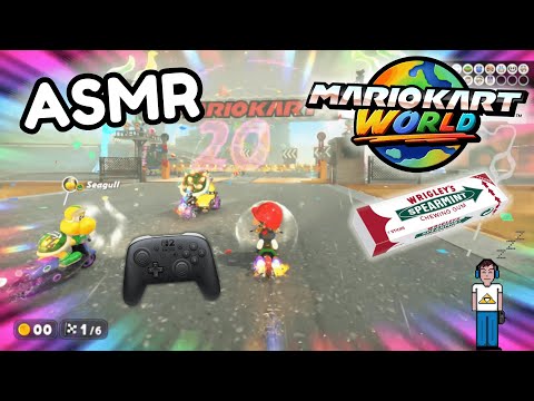 😴 ASMR Mario Kart World 🌍 | 👊 KNOCK-OUT TOUR Online! Gum Chewing / Whispering | ASMR GAMING