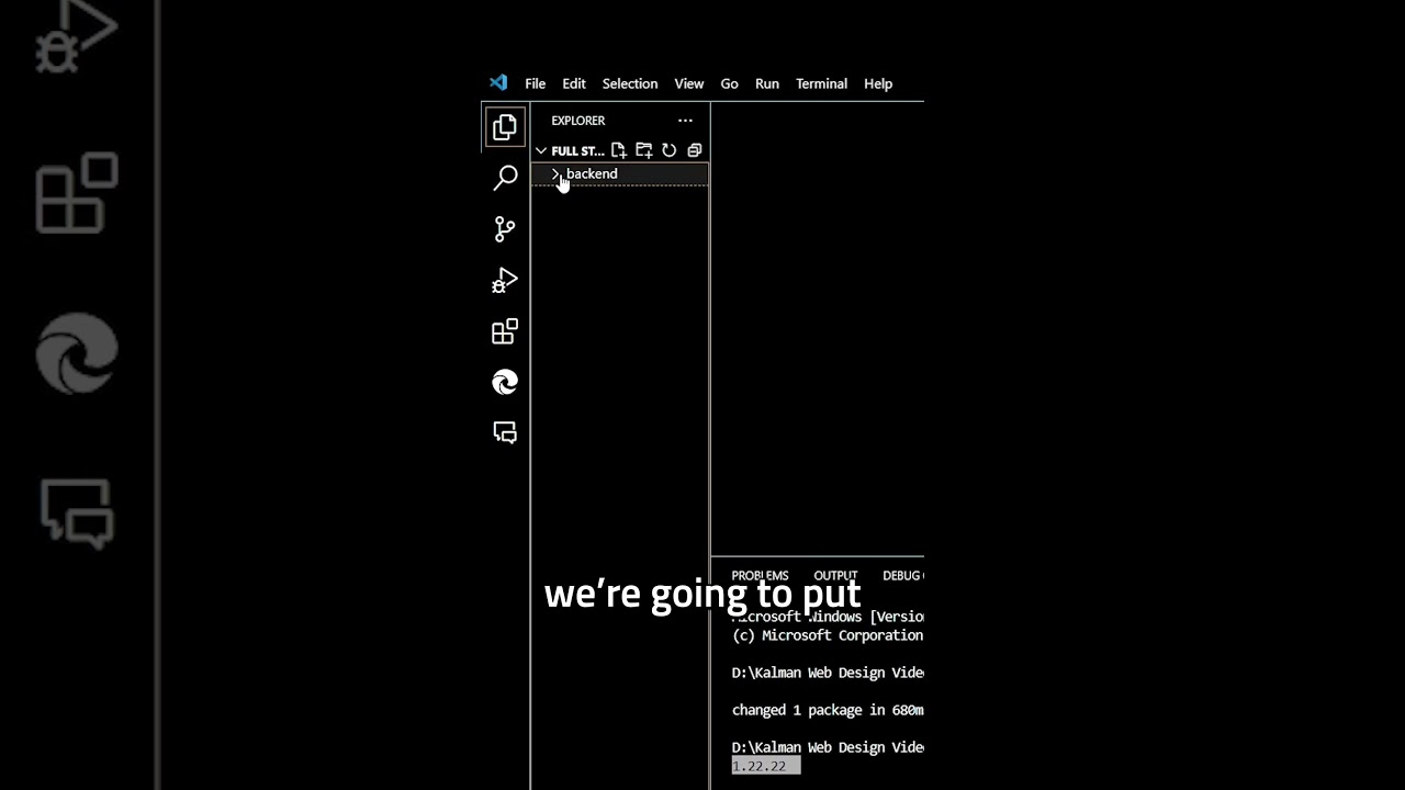 How to Create a Backend Folder for MongoDB & Express in VS Code | Tutorial & Guide