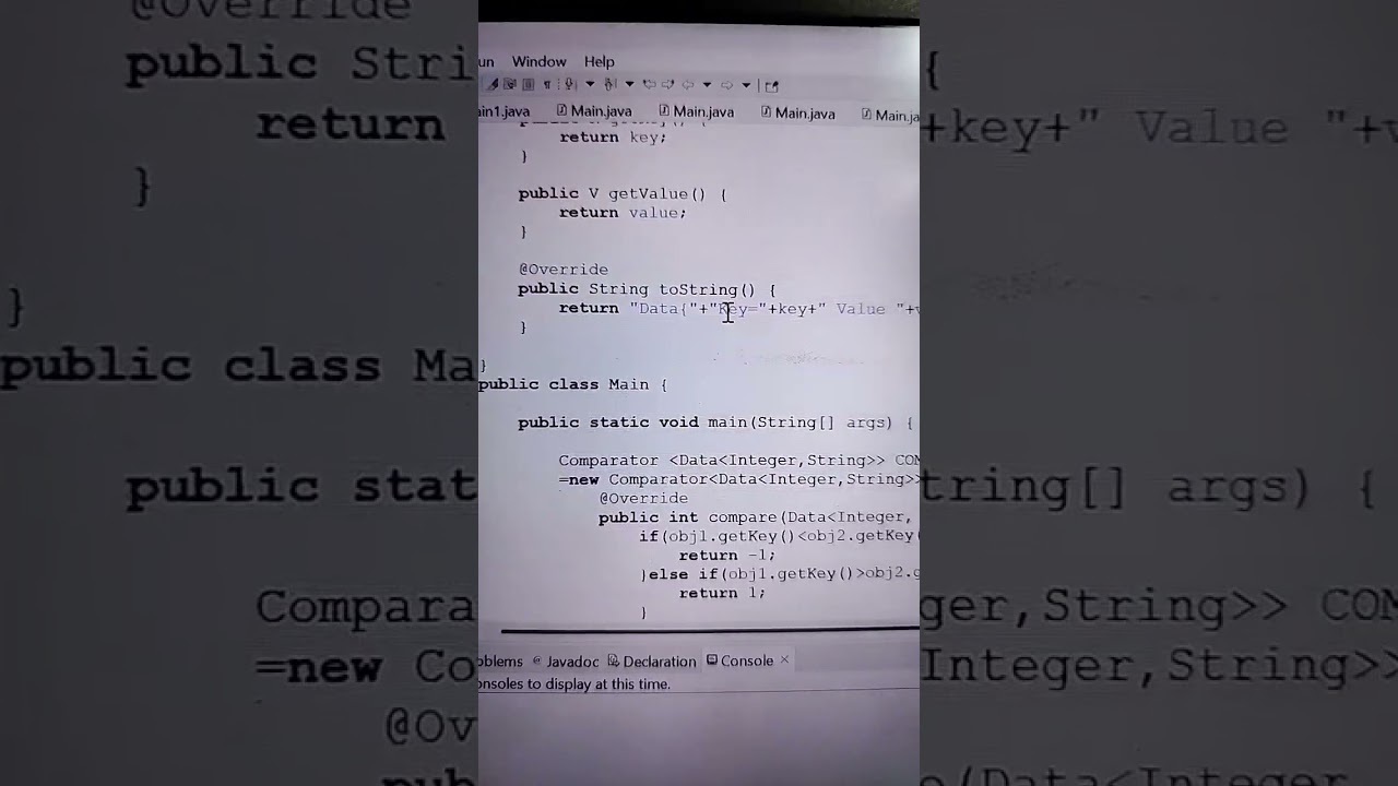 custom sorting with comparator interface in java #coding #coder #javalanguage #developer