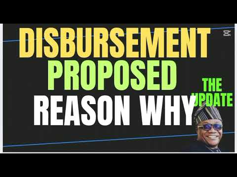 DISBURSEMENT PROPOSED #disbursement #funding #grantfunding
