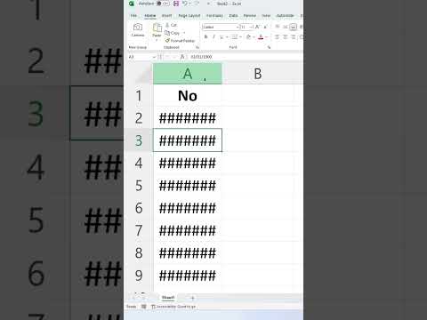 Cara Mengatasi Angka yang berubah jadi pagar ### di excel #solusiexcel