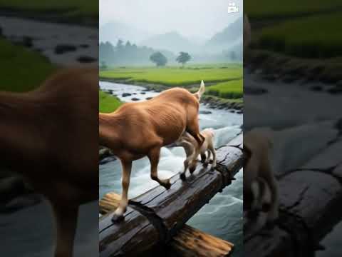goat walking slowly #animals #wildliferescue #animalrescue #viralvideo #animalwelfare #farmlife