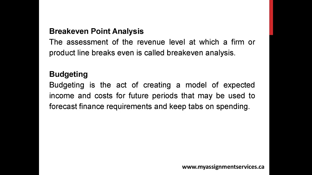 Cost Accounting Assignment Help – My Assignment Services
