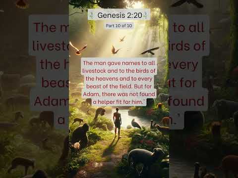 🙏🏻Genesis 2:20 - The Search for Adam's Perfect Partner🙏🏻#Genesis, #God