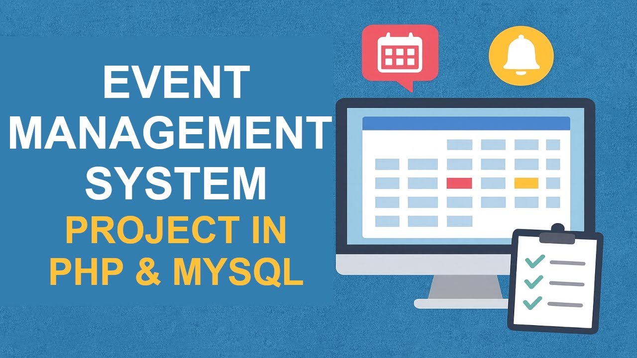 Event Management System Project in PHP MySQL | Final Year Project + Source Code | College Project