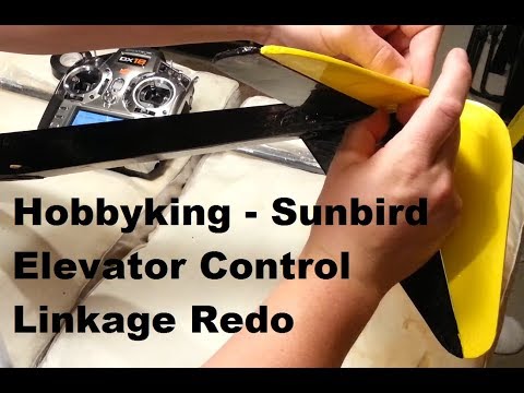 Hobbyking - Sunbird 1.6m Glider - Elevator Control Rod Redo