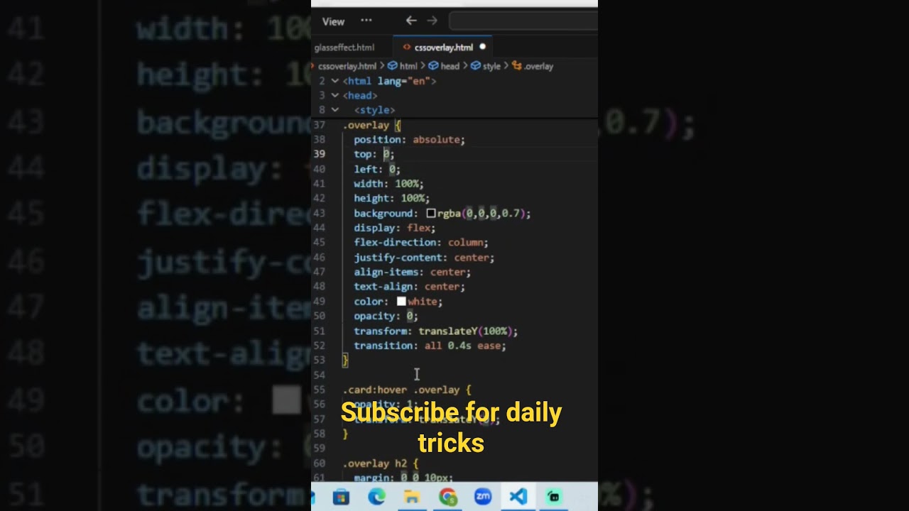 CSS Overlay Card | Hover Effect Tutorial | HTML & CSS Animation