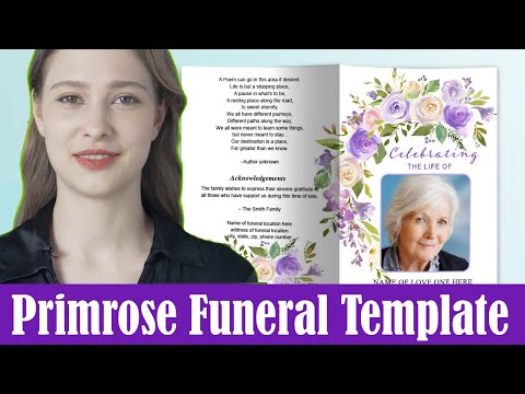 Funeral Program Template - Primrose Funeral Program Design
