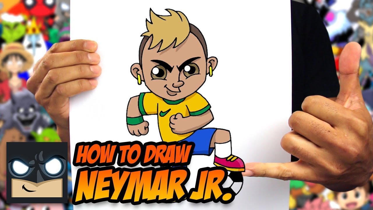 HOW TO DRAW NEYMAR JR | STEP BY STEP TUTORIAL