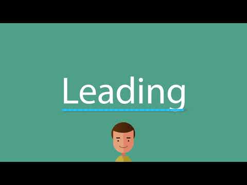 How to pronounce Leading