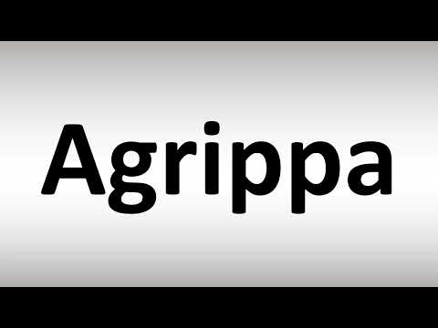 How to Pronounce Agrippa
