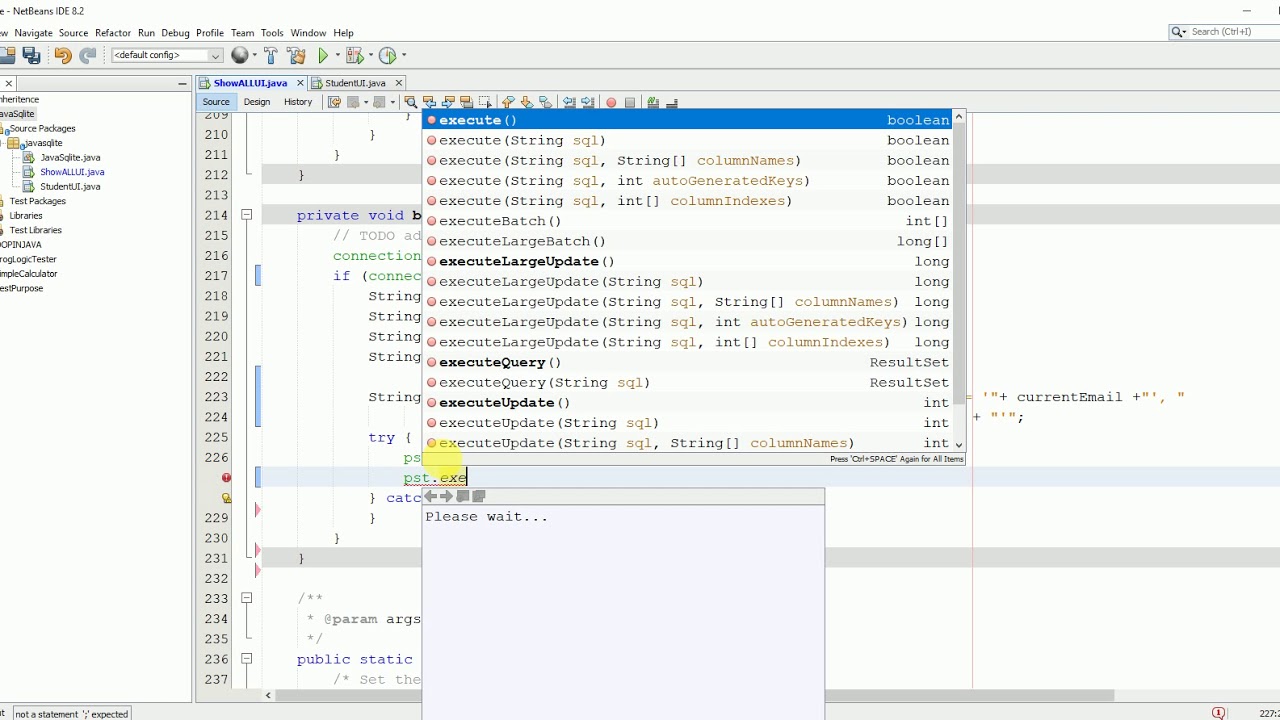 Java Gui 06: Update Data in SQLite Database from JFrame