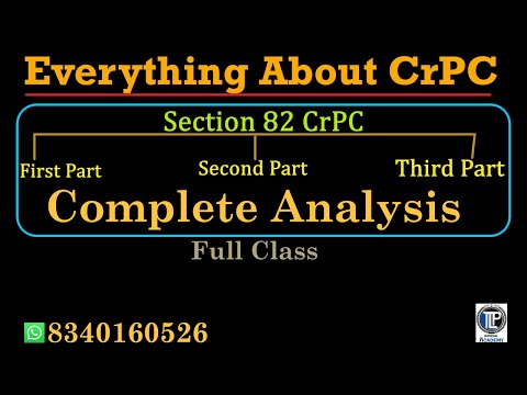 Section 82 CrPC Full Class- Complete Analysis