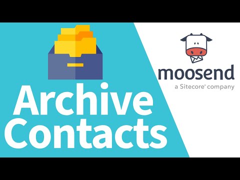 Moosend: Archive an Email List Contact Manually