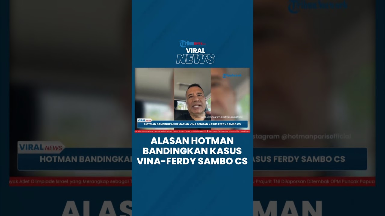 Alasan Hotman Bandingkan Kematian Vina dengan Kasus Ferdy Sambo Cs ...