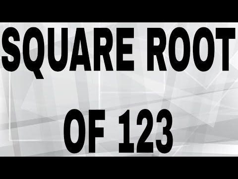 SQUARE ROOT OF 123
