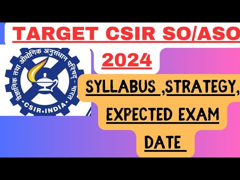 CSIR SO ASO SYLLABUS, STRATEGY @Learnwith_S.K. #upsc #ssc #csir