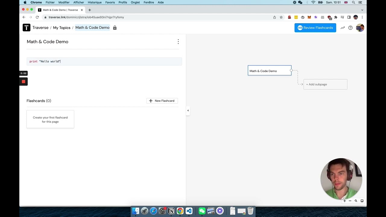 Using Math equations & Code blocks on flashcards