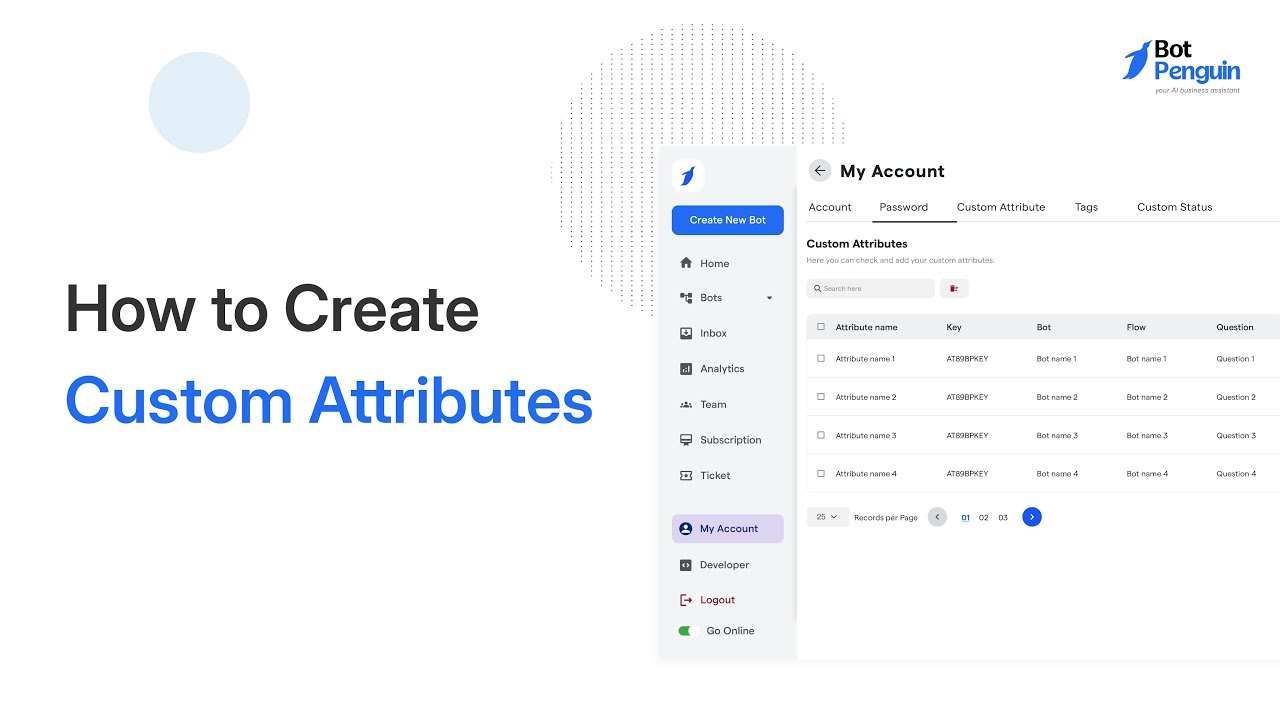 How to Create Custom Attributes | BotPenguin