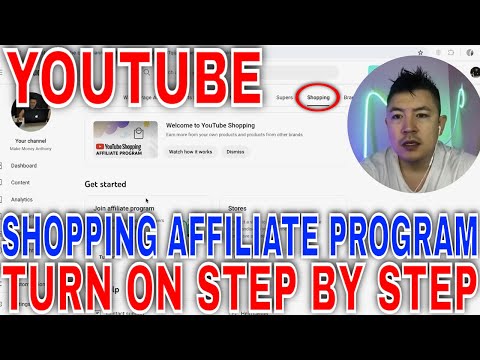 ✅ How To Turn On Youtube Shopping Affiliate Program 🔴